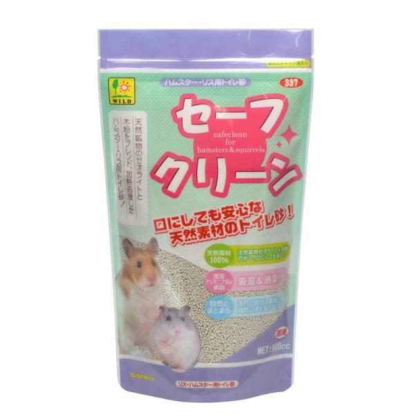 口にしても安心な木粉＋天然鉱物使用自然の素材のみを使用し、小さくデリケートな生き物に安全で、環境にもやさしいハムスター用トイレ砂です。天然鉱物と木粉とを粉砕、ブレンド。加熱し、その他の添加物を一切使用せずに、ハムスター等の小動物の生体に合わ...