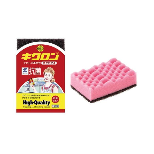 がんこな汚れやコゲ落し、食器洗い等、用途に応じて表裏を使い分けできる貼り合わせキッチンクリーナーのロングセラーアイテム。耐久性にたいへん優れています。単色タイプのピンクです。【表示成分】ナイロン(研磨粒子入不織布)、ポリウレタン【使用方法】...