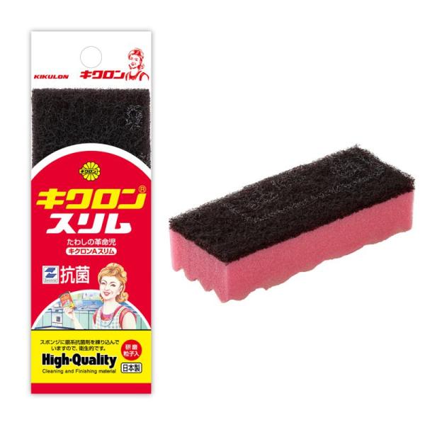 スポンジに抗菌剤を練りこんでいるので衛生的です。【表示成分】ナイロン(研磨粒子入不織布)ポリウレタン【使用上の注意】・不織布面研磨粒子が入っていますので、プラスチック・ガラス等キズのつきやすいものには使用しないでください。・スポンジ面漆器等...