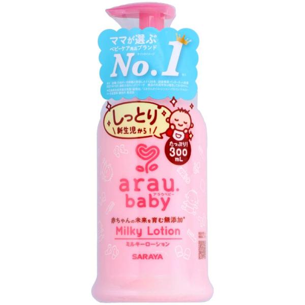 天然乳化成分にまでこだわった乳幼児安全性テスト済の低刺激・無添加ミルキーローション。赤ちゃんの皮脂に似た植物性オイル200％配合(従来比)。使いやすい大容量のポンプタイプ。【使用方法】そのまま使用【原産国】日本