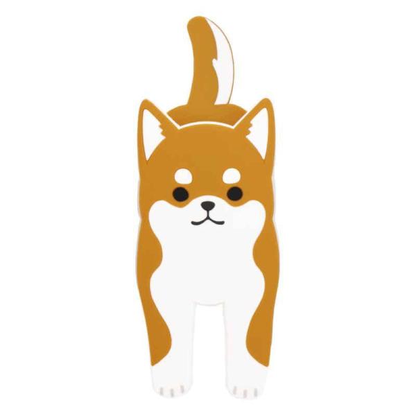 はさんで、かけて、整頓 前あしがまがってフックになる クリップではさめる フックとクリップ両方で使える スマホスタンドにも【仕様】商品サイズ：約幅5×奥行3.5×高さ12（cm）材質：塩化ビニル樹脂、ABS樹脂カラー：シバイヌセット内容：1...