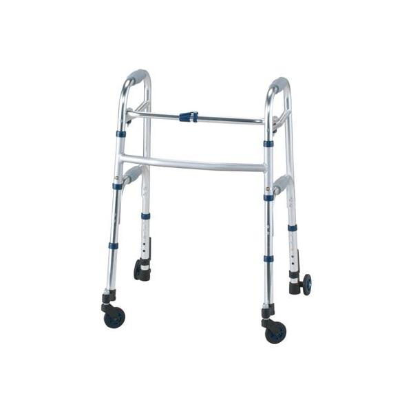 ・自在に動いて歩行がスムーズ。・前脚のプラスチックスイングキャスターは動き自在。・後脚のキャスター付ストッパーは上から荷重をかけることで作動。・グリップはドライバーでかんたんに交換できます。●サイズ/幅(前)56〜56.5・(後)61〜62...