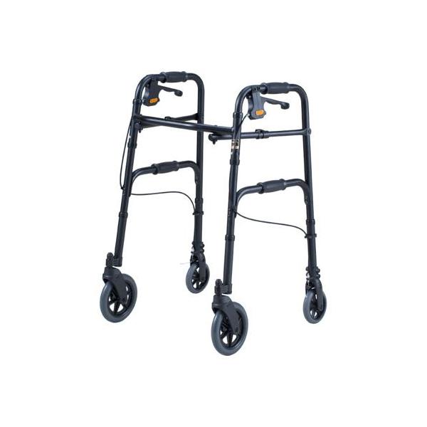 ・ハンドルブレーキ・大型キャスター付き歩行器。屋外の使用にもおすすめです。・従来のセーフティーアームウォーカーシリーズの荷重をかけると作動するブレーキと異なり、荷重をかけすぎてしまう方や、うまく荷重をかけることのできない方におすすめです。・...