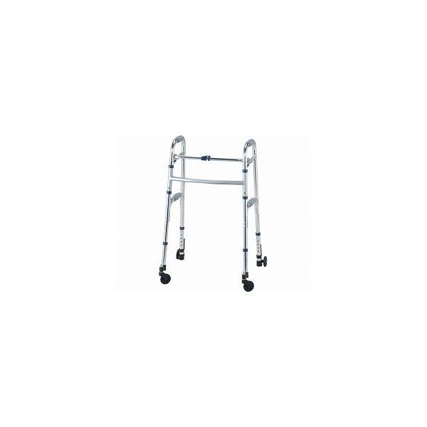 ・自在に動いて歩行がスムーズ。・前脚のプラスチックスイングキャスターは動き自在。・後脚のキャスター付ストッパーは上から荷重をかけることで作動。・グリップはドライバーでかんたんに交換できます。●サイズ/幅(前)57.5〜58.5・(後)63〜...