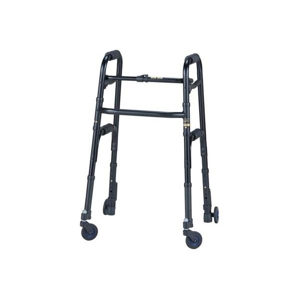 ・自在に動いて歩行がスムーズ。・前脚のプラスチックスイングキャスターは動き自在。・後脚のキャスター付ストッパーは上から荷重をかけることで作動。・グリップはドライバーでかんたんに交換できます。●サイズ/幅(前)49〜51.5・(後)54〜56...