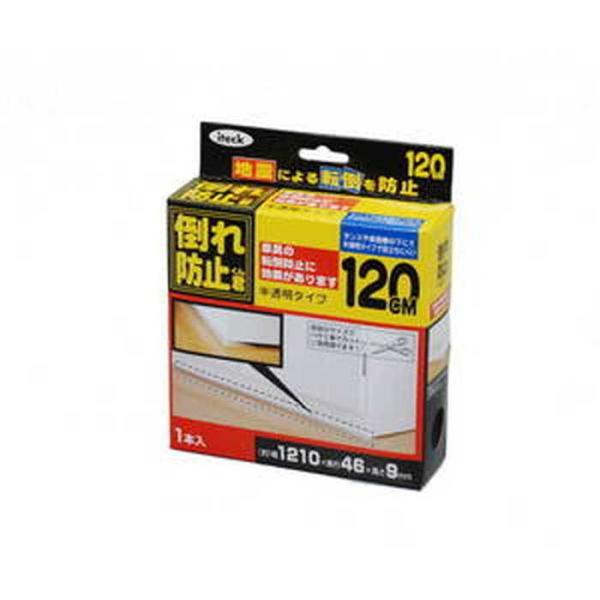 家具の転倒防止に効果があります。半透明タイプで目立ちにくいです。タンスや食器棚の下に入れてご使用ください。自由なサイズでハサミ等でカットしご使用頂けます。■カラー：半透明■１P入数：1■サイズ：1210×46■サイズ：ボックスサイズ：173...