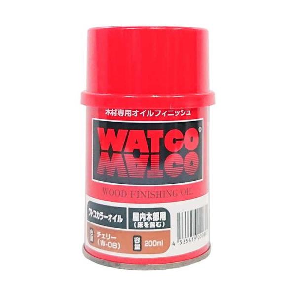 ●ホクサン ワトコオイル チェリー ２００ＭＬ《特徴》木の風合いを最大限に惹きだすオイルフィニッシュ塗料亜麻仁油が木にゆっくりと浸透するので木を内側から守り、本来の木味や風合いをいかす仕上がりです。塗りムラができないので、簡単に作業できます...