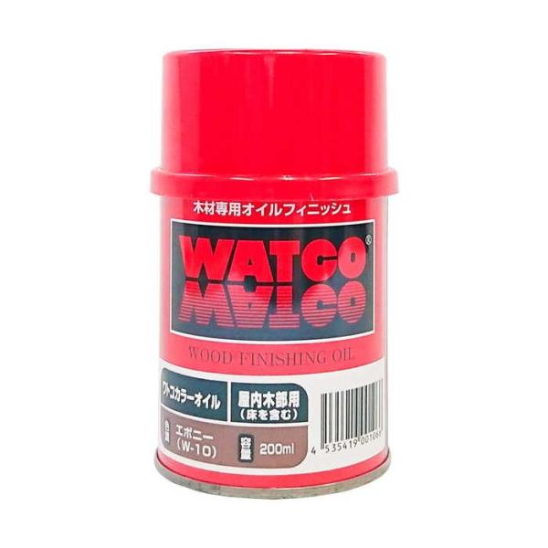 ●ホクサン ワトコオイル エボニー ２００ＭＬ《特徴》木の風合いを最大限に惹きだすオイルフィニッシュ塗料亜麻仁油が木にゆっくりと浸透するので木を内側から守り、本来の木味や風合いをいかす仕上がりです。塗りムラができないので、簡単に作業できます...