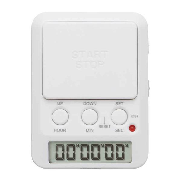 勉強時間の管理に役立つ学習タイマーです。静かな場所でも周りを気にせず使える消音機能付きです。予定の日にちまでをカウントできる、デイタイマー機能が付いています。カウントアップ機能でタイムトライアルに挑戦できます。鳴動時間が3段階で選べます。誤...