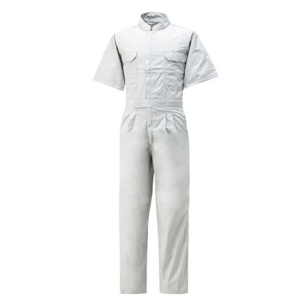 (株)コーコス信岡 782/シルバー/M●脇と背中部分にメッシュ素材を使用●両胸にポケット付き●素材：ポリエステル６５％綿３５％