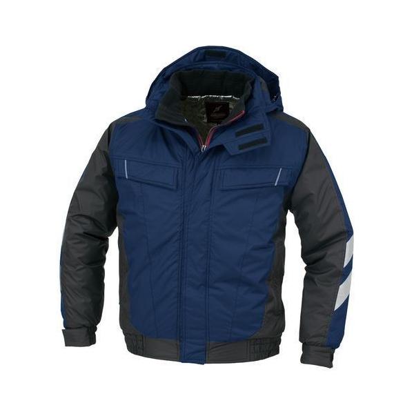 (株)コーコス信岡 A-3270/ネイビー/LL●素材：（表）ポリエステル１００％（裏）ポリエステル１００％（中綿）ポリエステル１００％●サイズ：S:胸囲117/裄丈83/着丈65/M:胸囲123/裄丈86/着丈68/L:胸囲129/裄丈8...