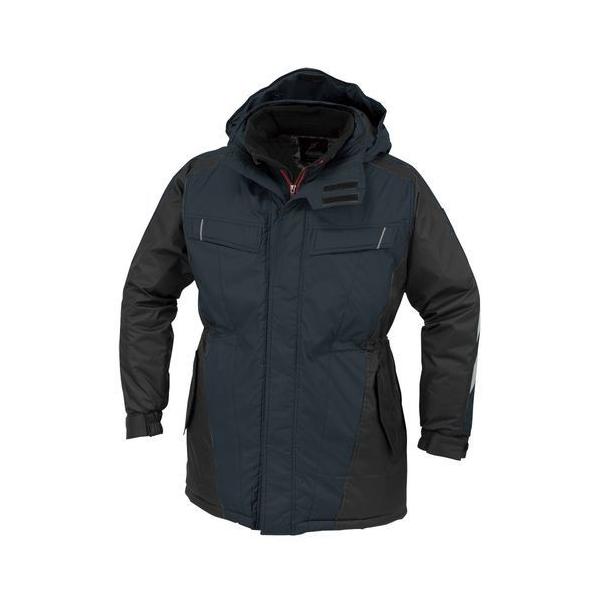 (株)コーコス信岡 A-3276/チャコール/S●素材：（表）ポリエステル１００％（裏）ポリエステル１００％（中綿）ポリエステル１００％●サイズ：S:胸囲117/裄丈83/着丈80/M:胸囲123/裄丈86/着丈82/L:胸囲129/裄丈8...