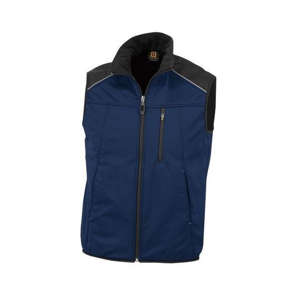 (株)コーコス信岡 G-2249/ネイビー/3L●素材：ポリエステル１００％●ニット、防風フイルム、フリースを1枚にボンディングしたハイテク素材●サイズ：S:胸囲101/肩巾39/着丈61/M:胸囲107/肩巾42/着丈63L:胸囲111/...