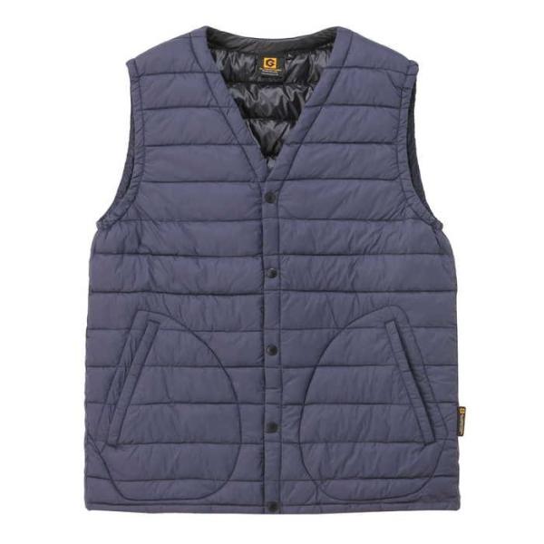 (株)コーコス信岡 G-399/ネイビー/3L●素材：ナイロン１００％●軽量性、薄さ、保温性を兼ね備えた高機能中綿ベスト●適応サイズ：Mサイズ：胸囲（88〜96）胴囲（75〜83）身長（165〜175）Lサイズ：胸囲（94〜102）胴囲（8...