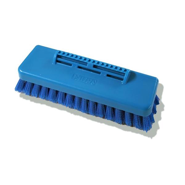 セイワ製の各アタッチメントは基本的にハンドル先端部を差し込むだけで固定できる様に作られていますが、こちらのデッキブラシは洗濯バサミの様に挟み込んで着脱できる「クリップ装着」を採用してます。デッキブラシ【サイズ】縦(mm):55 横(mm):...