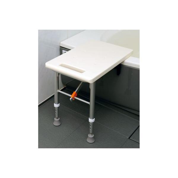 ・折りたたみ式でコンパクト。必要なときだけ簡単取り付け。・脚ゴムが天板より出ているので立てかけられます。●サイズ/幅50×奥行32×高さ39〜63(13段階/2cm)cm●重さ/3.7kg●材質/天板：ポリプロピレン、脚パイプ：アルミ●取付...