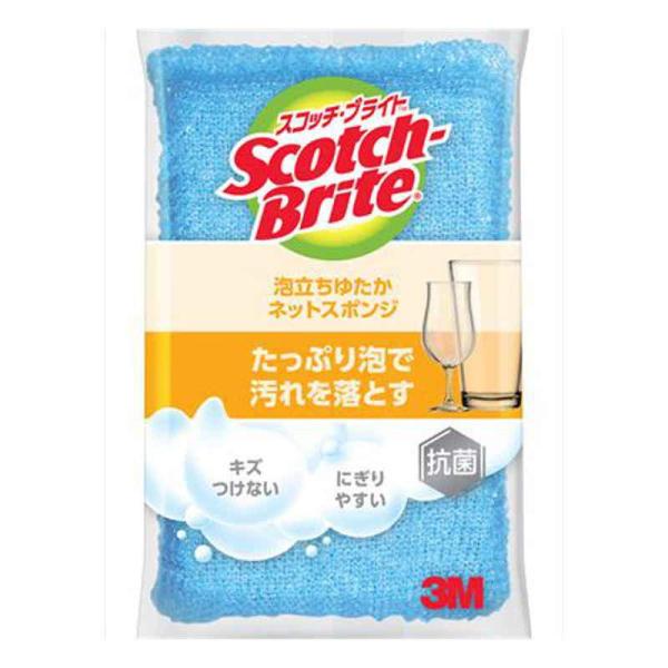 ふわっとネットで泡立ちゆたかなネットスポンジです。汚れが落ちる2種類の素材を使用し、こびりついた汚れもスッキリ落とします。しなやかで折り曲げやすいので、食器のフチの汚れやグラスなどの奥行きがある食器を洗う際にも便利です。スポンジに抗菌剤を練...