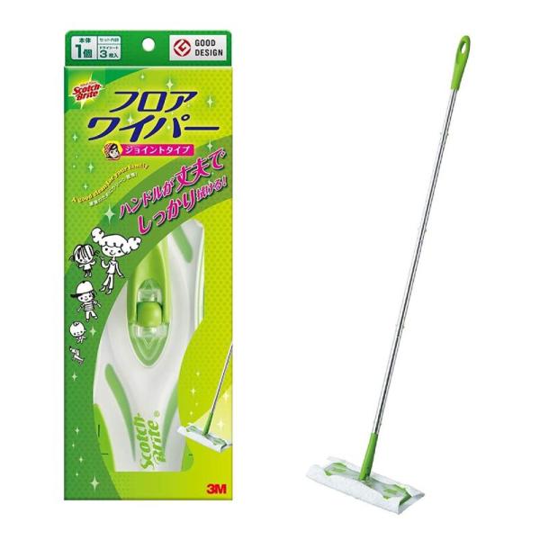 お掃除の場所に合わせて、組み立てるパイプの本数を変えることで、ハンドル(柄)の長さを調節することができます。スタイリッシュなデザイン・機能性を兼ね備えたフロアワイパー。ヘッドが360度自由自在に動きます。ヘッドに劣化しにくい熱可塑性ゴムを採...