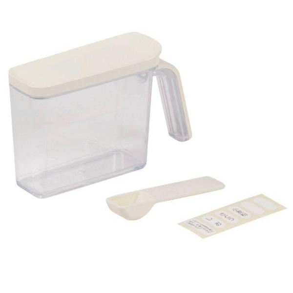 ●すき間に入るスリムサイズ●小さじ1(5ml)スプーン付●フタは外れるので洗いやすい●製品サイズ（約）／155×50×95mm●製品重量（約）／86g●容量／280ml●材質／ストッカー：ポリスチレン（耐熱温度70℃ 耐冷温度-30℃） ス...