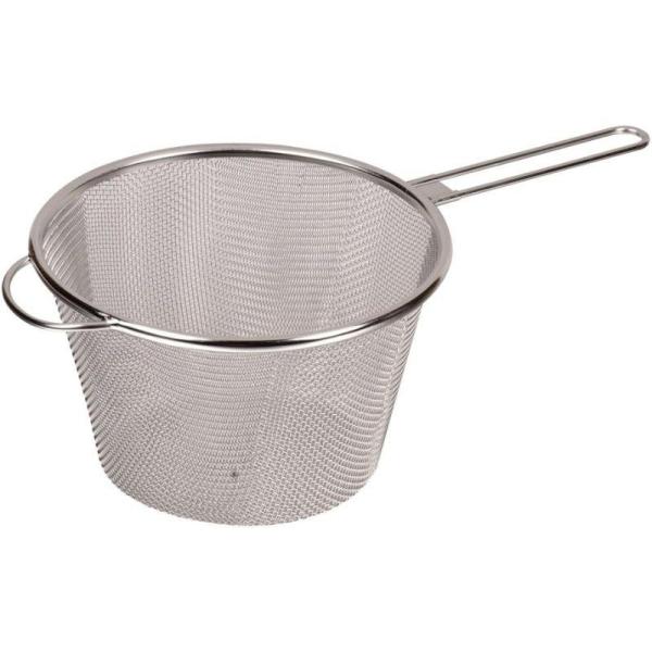 丈夫で衛生的なステンレス製足付なのでシンク面に直接触れず、水切りもしやすい製品サイズ（約）：全長340×幅190×115mm製品重量（約）：220g材質：18-8ステンレス鋼その他：アミ線材の太さ：0.45mm（12メッシュ）原産国：日本