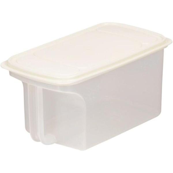 流し台の下や戸棚の上などのあらゆる場所の細かいものの収納に便利なストッカーハンドルがついているので取り出しや持ち運びがカンタンお米の保存もできる目盛付(約4kg)製品サイズ（約）：325×170×155mm製品重量（約）：385g材質：本体...