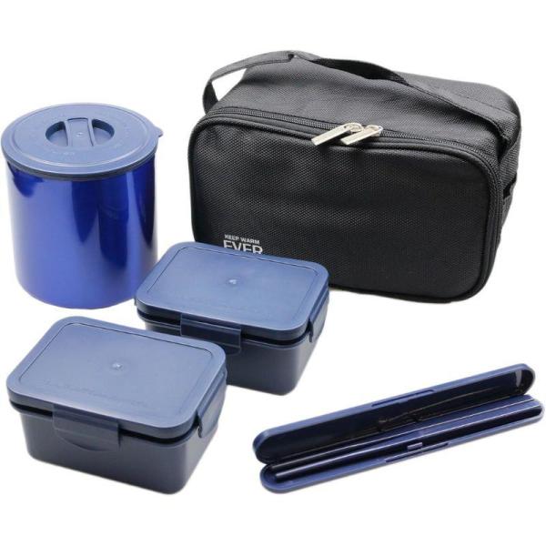 【商品仕様】●製品サイズ（約）：幅210×奥行130×高さ125mm（取っ手含まず）●製品重量（約）：630g●材質：保温ケース：内びん：ステンレス鋼 胴部：ステンレス鋼（アクリル樹脂） ご飯容器・おかず容器：本体・ふた：ポリプロピレン パ...