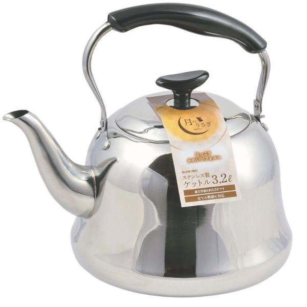 ステンレス！丈夫で長持ち製品サイズ（約）：265×200×245mm製品重量（約）：577g板厚：0.5容量：3.2L材質：本体：ステンレス鋼（クロム14％） 注ぎ口：ステンレス鋼（クロム13％） ふた：ステンレス鋼（クロム14％） 取っ手...