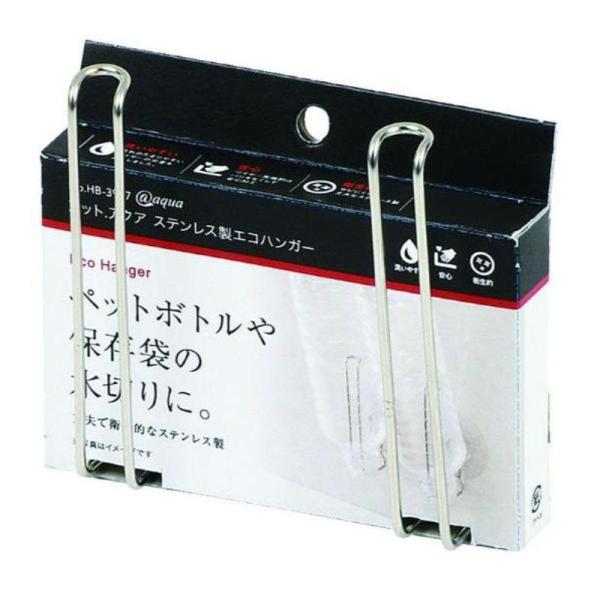 ペットボトルや保存袋の水切りに丈夫で衛生的なステンレス製製品サイズ（約）：吸着盤含まず95×50×110mm製品重量（約）：51g材質：本体：ステンレス鋼（クロム13％ ニッケル1％） 吸着盤：塩化ビニルその他：耐荷重（約）：500ｇ原産国：中国