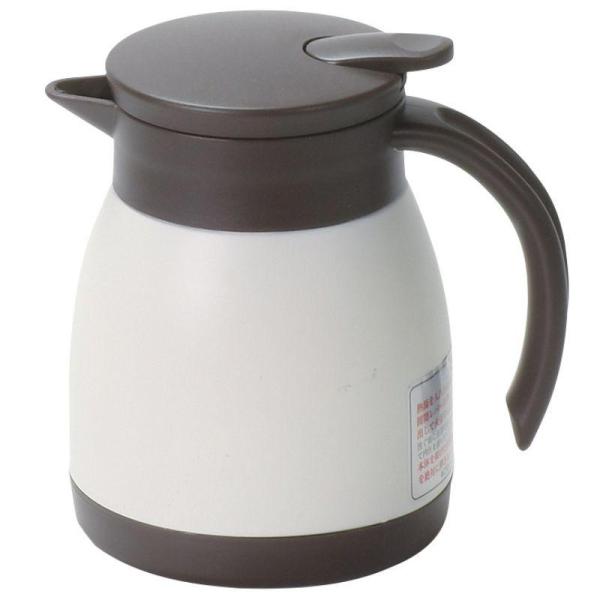 真空二重構造なので飲み物の温度をしっかりキープします製品サイズ（約）：145×110×150mm製品重量（約）：377g容量：500ml材質：本体内側：18-8ステンレス鋼 本体外側：ステンレス鋼（焼付け塗装） 口がね・ハンドル・ふた栓：ポ...