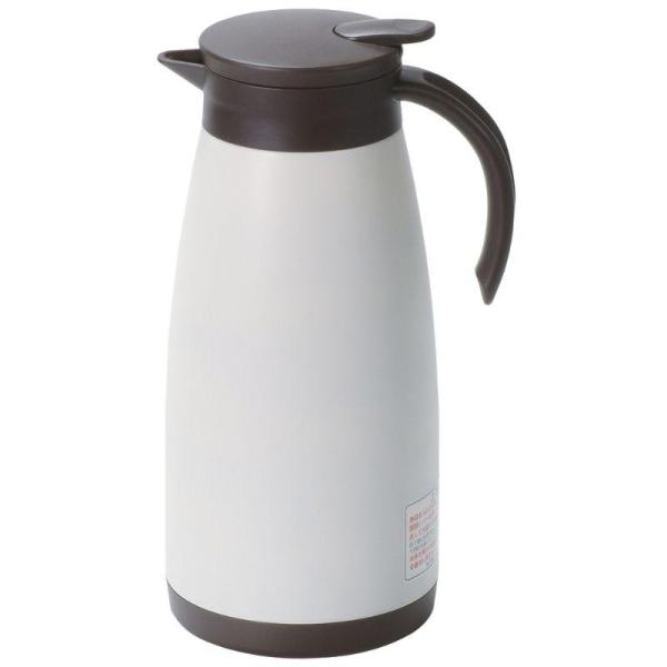 真空二重構造なので飲み物の温度をしっかりキープします製品サイズ（約）：145×115×260mm製品重量（約）：647g容量：1.5L材質：本体内側：18-8ステンレス鋼 本体外側：ステンレス鋼（焼付け塗装） 口がね・ハンドル・ふた栓：ポリ...