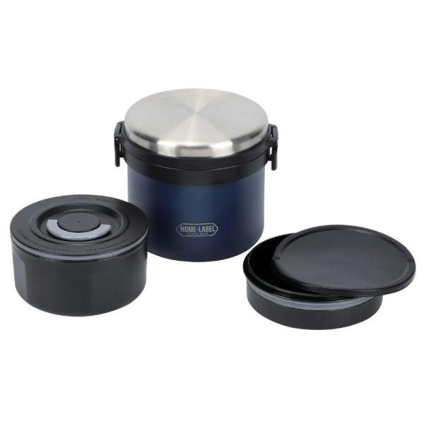 フタも真空二重構造なので保温効果が大幅にUP。食べる前におかずをご飯にのせればご飯がふやけずに、出来立ての感覚。真空二重構造により保冷効果も高く、サラダなど冷たさをキープ。製品サイズ（約）：150×135×125mm製品重量（約）：735g...