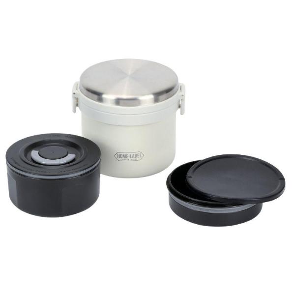 フタも真空二重構造なので保温効果が大幅にUP。食べる前におかずをご飯にのせればご飯がふやけずに、出来立ての感覚。真空二重構造により保冷効果も高く、サラダなど冷たさをキープ。製品サイズ（約）：150×135×125mm製品重量（約）：735g...