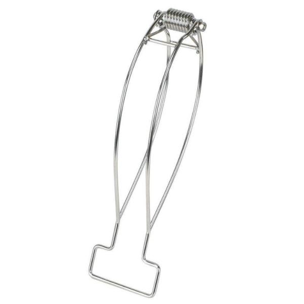 強いバネでしっかり固定。製品サイズ（約）：100×90×315mm製品重量（約）：295g材質：ステンレス鋼その他：最大幅約32cmまで使用可能原産国：中国