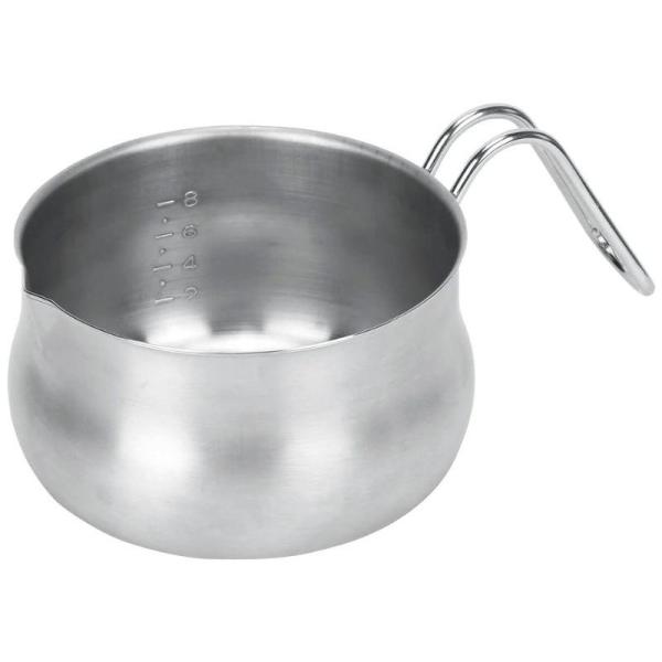 オール熱源対応製品サイズ（約）：全長215×幅145×95mm製品重量（約）：300g板厚：0.7容量：1.1L材質：本体：ステンレス鋼(クロム18％ ニッケル8％） 取っ手：ステンレス鋼（クロム13％）原産国：日本