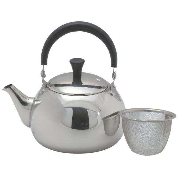 丈夫なステンレス製で、気になる衛生面もばっちり来客の際にも活躍製品サイズ（約）：140×110×145mm製品重量（約）：242g容量：500ml材質：本体・蓋：ステンレス鋼（クロム14％ ニッケル1％） 取っ手・つまみ：フェノール樹脂（耐...