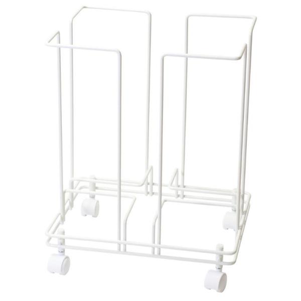 【商品仕様】●製品サイズ（約）：335×255×415mm●製品重量（約）：1727g●材質：本体：鉄（エポキシ樹脂塗料） キャスター本体：ポリプロピレン キャスター軸：鉄●原産国：中国●どうしても場所をとる新聞紙や雑誌などを簡単スリムにス...