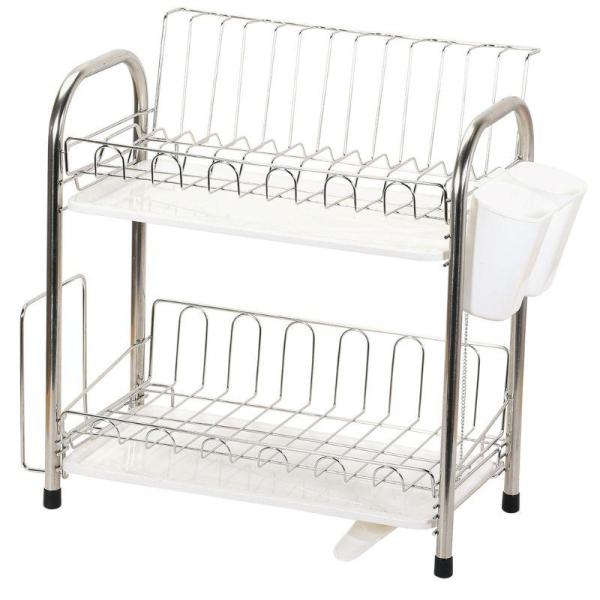 水を下段に流すチェーン付可動式の排水ノズル水を溜めずに流す傾斜付トレー下段のトレーを回転させれば、左右どちらのシンク位置でも排水可能製品サイズ（約）：395×225×385mm(水切りポケット含まず)製品重量（約）：1095g材質：本体・ま...