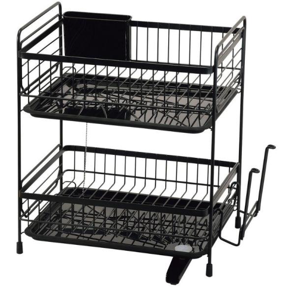 タテ・ヨコどちらでも使える可動式排水ノズルで水捨て不要、水が溜まらず自然とシンクへ流れるお皿を立てて水切りできます上段はスライドトレーでお手入れ簡単まな板受け付水切りポケット付傾斜付トレー可動式排水ノズル排水栓付水を下段に流すチェーン付組立...