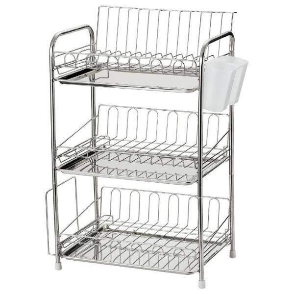 ●製品サイズ（約）：390×295×570mm●製品重量（約）：2300g●材質：サイドフレーム・水切りカゴ・トレー・まな板受け：ステンレス鋼 水切りポケット：ポリプロピレン（耐熱温度100℃） 保護キャップ：塩化ビニル樹脂●その他：耐荷重...