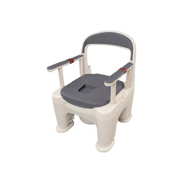 ・「便フタオープンアシスト機能」+「昇降式ひじ掛け」=「移乗や介助が便利」。・フタは少し持ち上げるだけでバネの力でかんたんに開きます。さらに押し込むと、後方介助用スペースができます。・ひじ掛けが下がるので、移乗や側方介助に便利です。※便座タ...