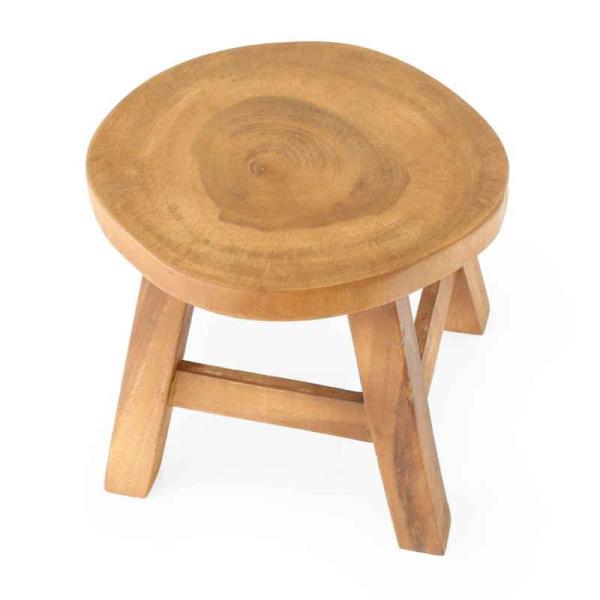 さまざまなテイストに馴染むシンプルなスツール ちょっとした腰掛に ディスプレイ台として シリーズで揃えて統一感のある空間に ひとつひとつ表情が異なる天然素材【仕様】商品サイズ：直径/約25〜28（cm） 高さ/約25〜26（cm）材質：アカ...