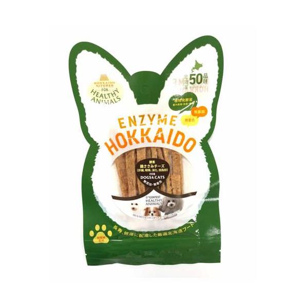 鶏肉は疲労回復 肝機能強化 眼精疲労緩和、消化促進にもよいといわれています。【原産国】日本【原材料】鶏肉(北海道産)、ナチュラルチーズ、たもぎ茸、植物エキス発酵液【使用方法】目安給与量を参考に1日1-数回に分け、おやつとして与えてください。...