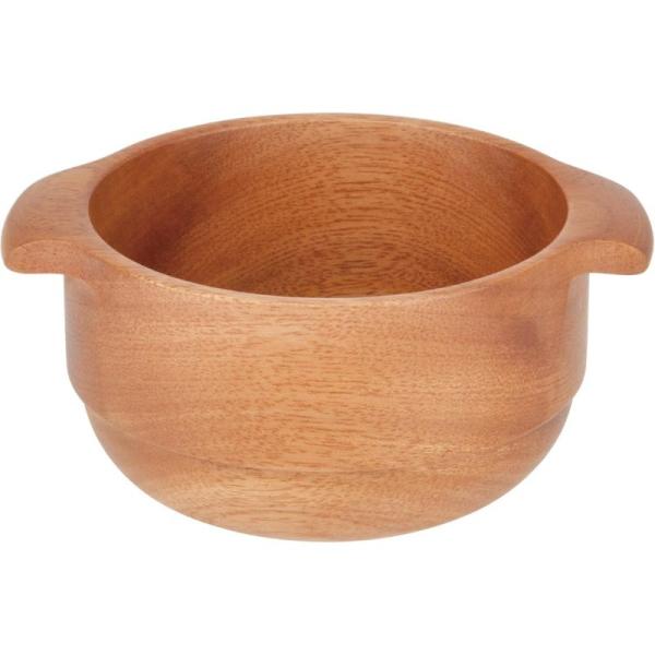 両手で包むように持ちたくなる可愛いスープカップサラダやオートミールなどの軽食にも最適製品サイズ（約）：130×100×60mm材質：天然木(ラッカー塗装)仕様：満水容量(約)：320ml原産国：ベトナム