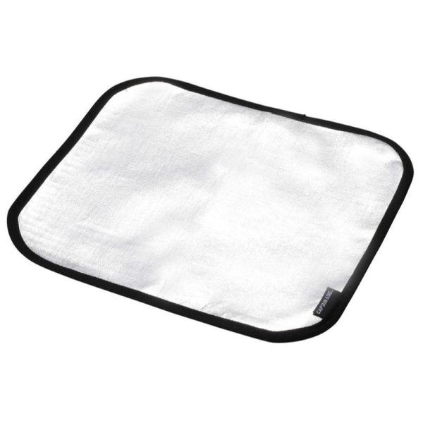 ジュニアサイズのカセットコンロやカセットボンベタイプのシングルバーナーにも使えます。製品サイズ（約）：330×300mm製品重量（約）：41g材質：表生地：アルミ蒸着シート、裏地：アラミド繊維原産国：中国