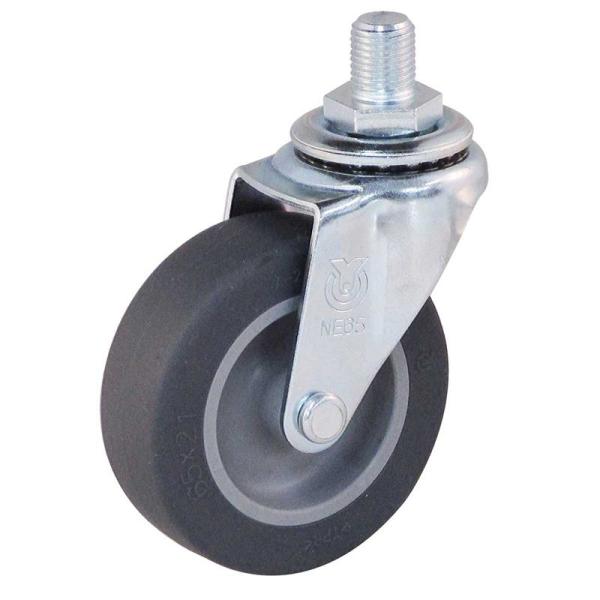 軽荷重用として主に店舗什器や、家具等その他一般産業用に数多く使用されています。ゴムキャスターの欠点である黒い 走行跡を克服した、キャスターの 決定版です。作業台・イスなど【サイズ】車輪径(mm):65 取付高(mm):85 車輪幅(mm):...