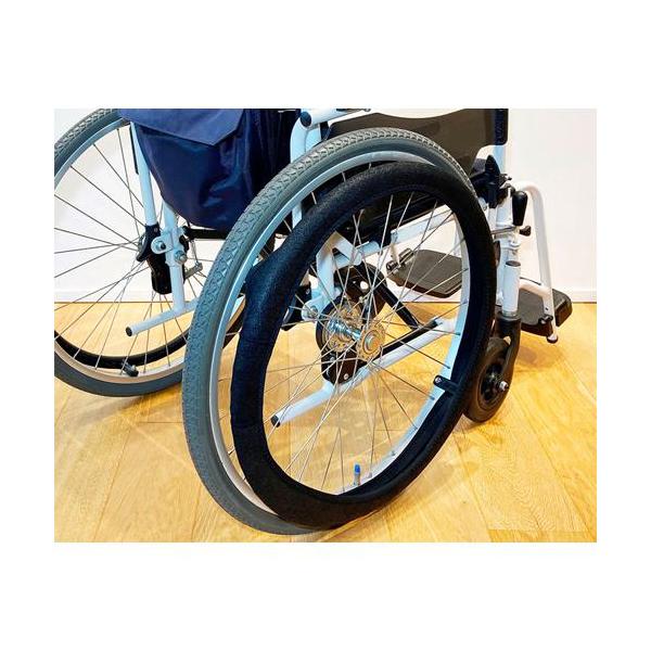 ・軽く柔らかい。ハンドリムのグリップ強化！・滑りづらく漕ぎやすい、ハンドリムのカバー。・伸縮素材で、ハンドリムに被せるだけ。・金属製のハンドリムも冬は冷たすぎず、夏は熱くなりすぎず握りやすくなります。※ハンドリムとホイールの間隔が0.7cm...