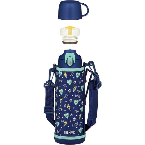 直接飲める保冷専用スポーツボトル、コップと中せんを付けて、保温・保冷対応のステンレスボトルにもなる２ウェイボトル。ワンタッチでオープンするキャップユニットはロックリング付き。中せんは、注ぎやすく、洗いやすい衛生的なフルオープン型。肩にやさし...