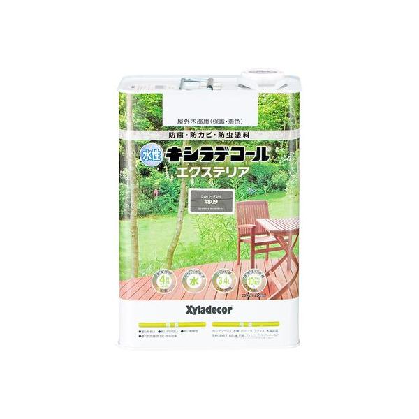 抜群の保護性能と木目を活かした美しい仕上り【用途】屋外木部（ガーデンテーブル、パーゴラ、ラティス、窓枠、ヌレ縁、門扉、ウッドデッキ、木部外壁、ベンチ、板塀、木柵など）　【乾燥時間】塗り重ね乾燥時間４時間以上　乾燥時間約４時間以上　【うすめ液】水