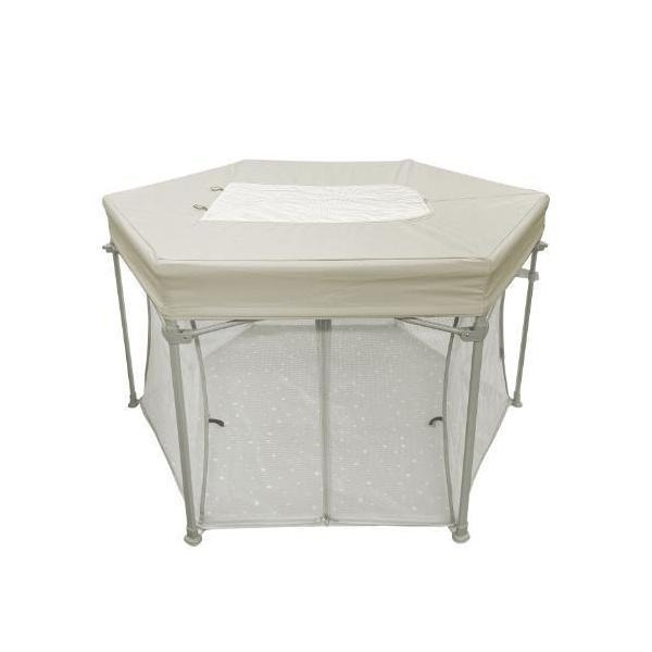 ・脱走防止ネット付・帰省先やホテルにもコンパクトに収納できるので持ち運び便利（収納袋付き）・撥水加工生地採用【材質/素材】フレーム：スチール屋根ネット：ポリエステルネット：塩化ビニル樹脂【原産国または製造地】中国【商品使用時サイズ】展開時：...