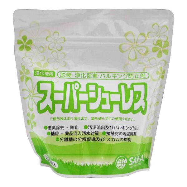 浄化槽内の悪臭源を微生物の力で強力に分解・除去し、悪臭の発生を防止します。継続使用することにより汚泥の沈降性を高めます。糖尿・その他薬品混入に顕著に働きます。浄化槽の悪臭の原因であるバルキングを防止します。接触材の汚泥調整、分離槽の分解促進...